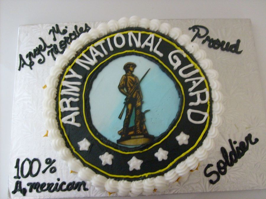 Army National Guard Graduation Cake - CakeCentral.com