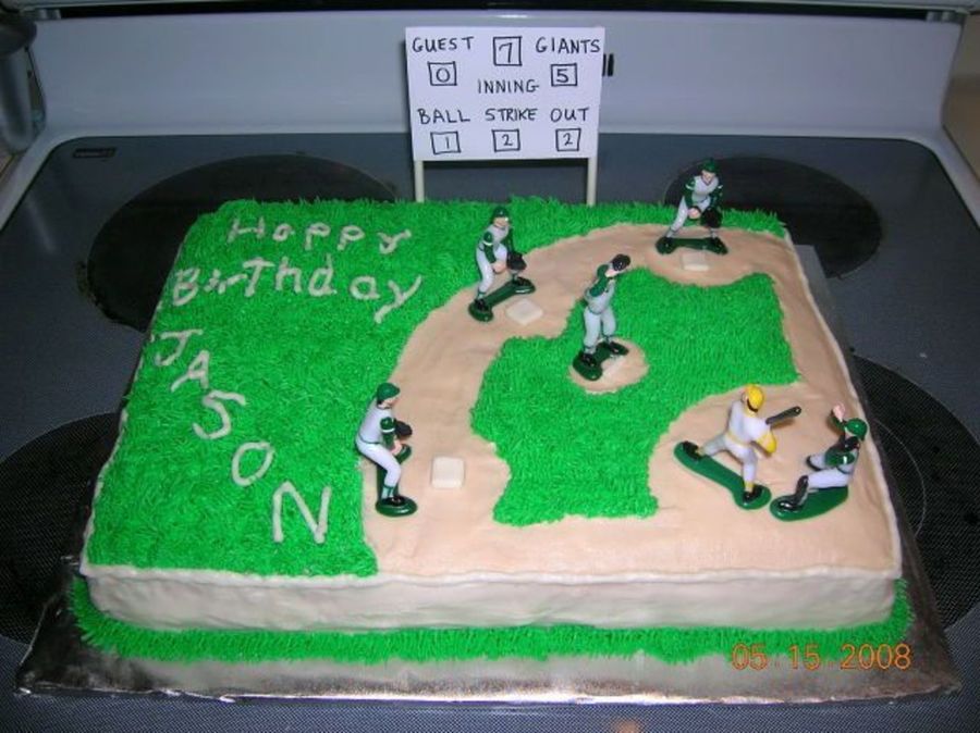 Baseball Field Cake - CakeCentral.com