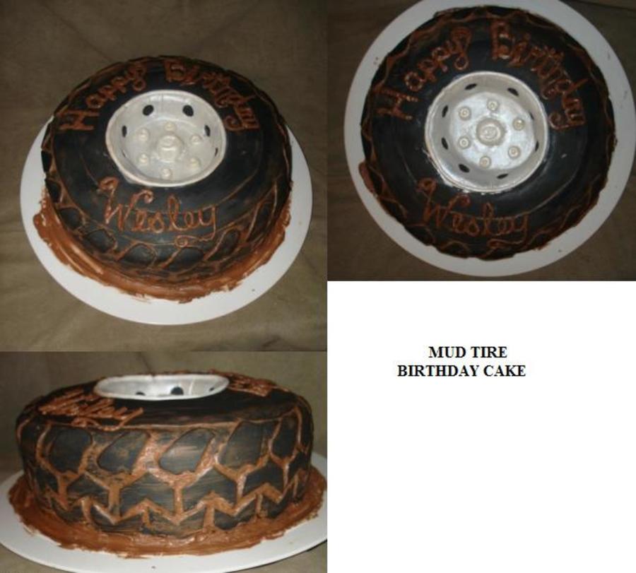 Mud Tire Birthday Cake - CakeCentral.com