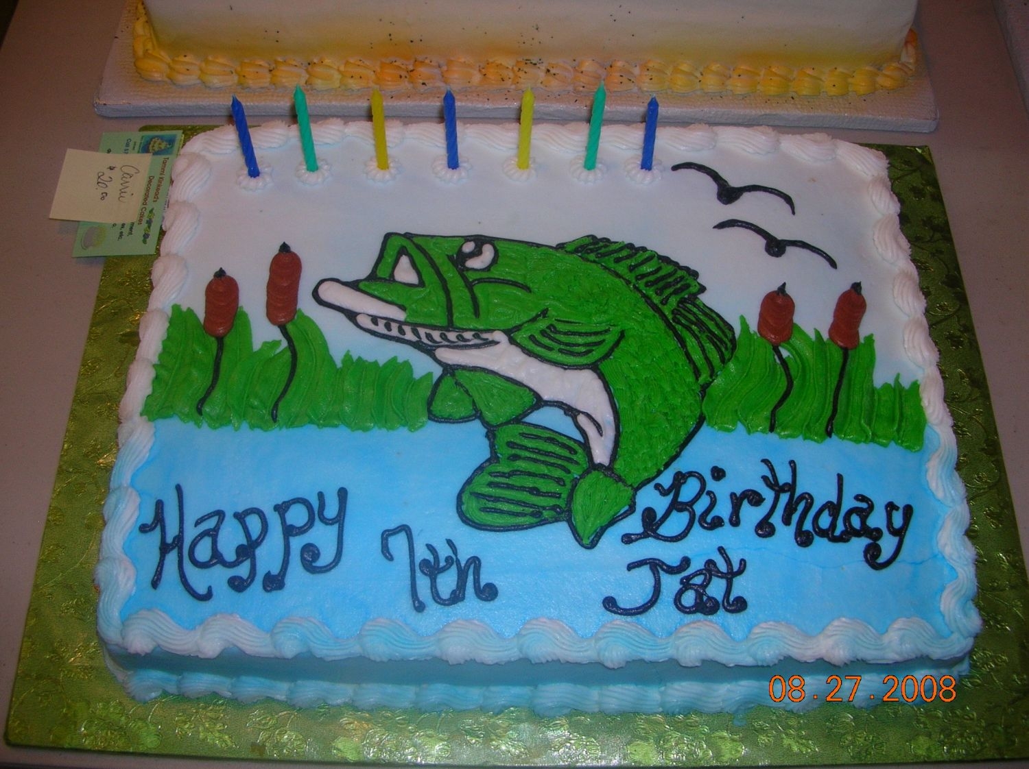 Bass Fishing Birthday Cake - CakeCentral.com