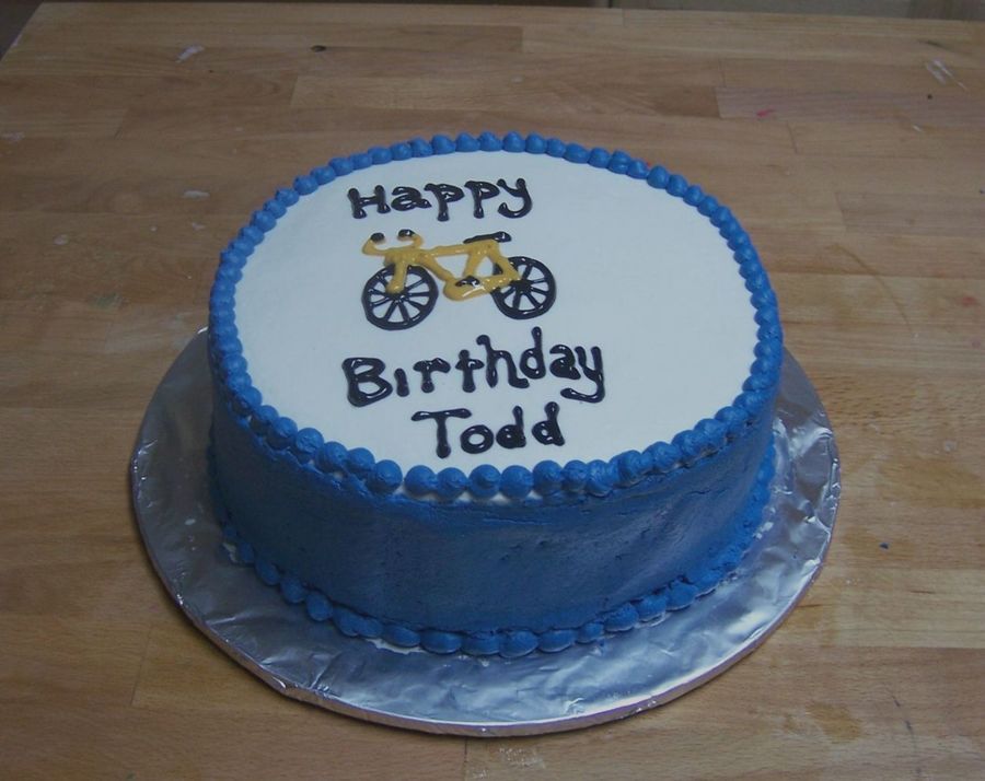 Bicycle Birthday Cake - CakeCentral.com