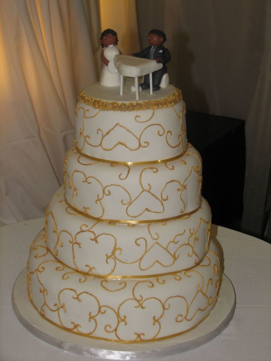 Golden Scrolls - CakeCentral.com