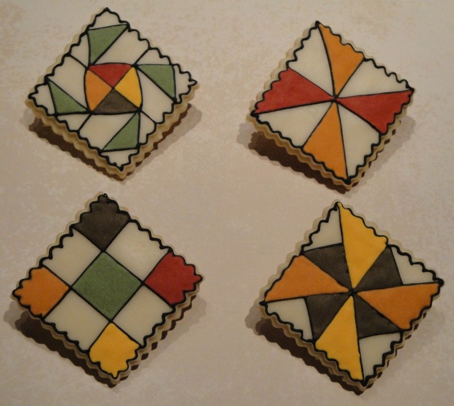 Fall Quilt Cookies 2 - CakeCentral.com