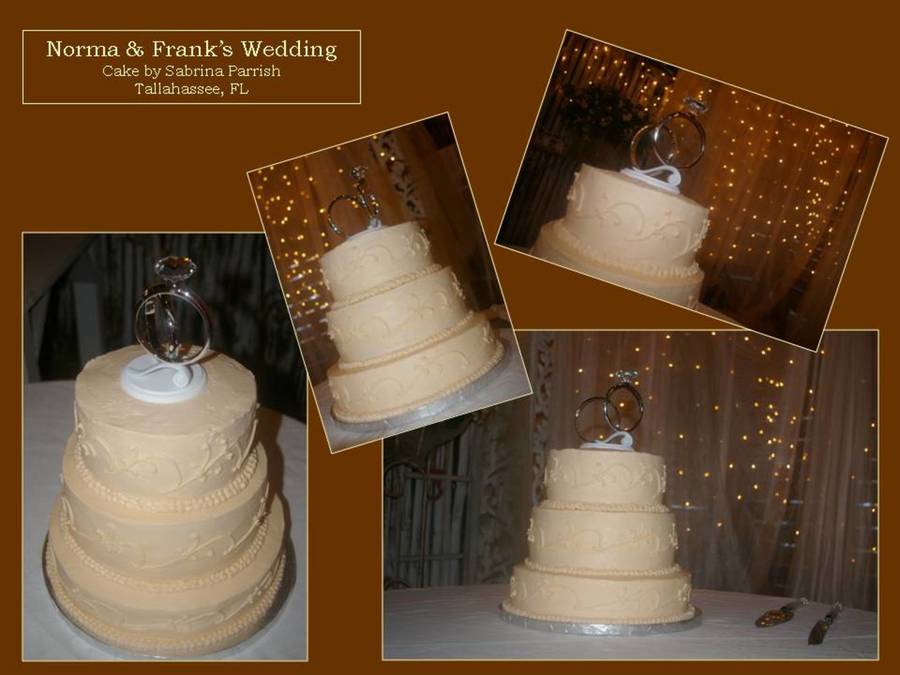 Ivory Wedding Cake - CakeCentral.com