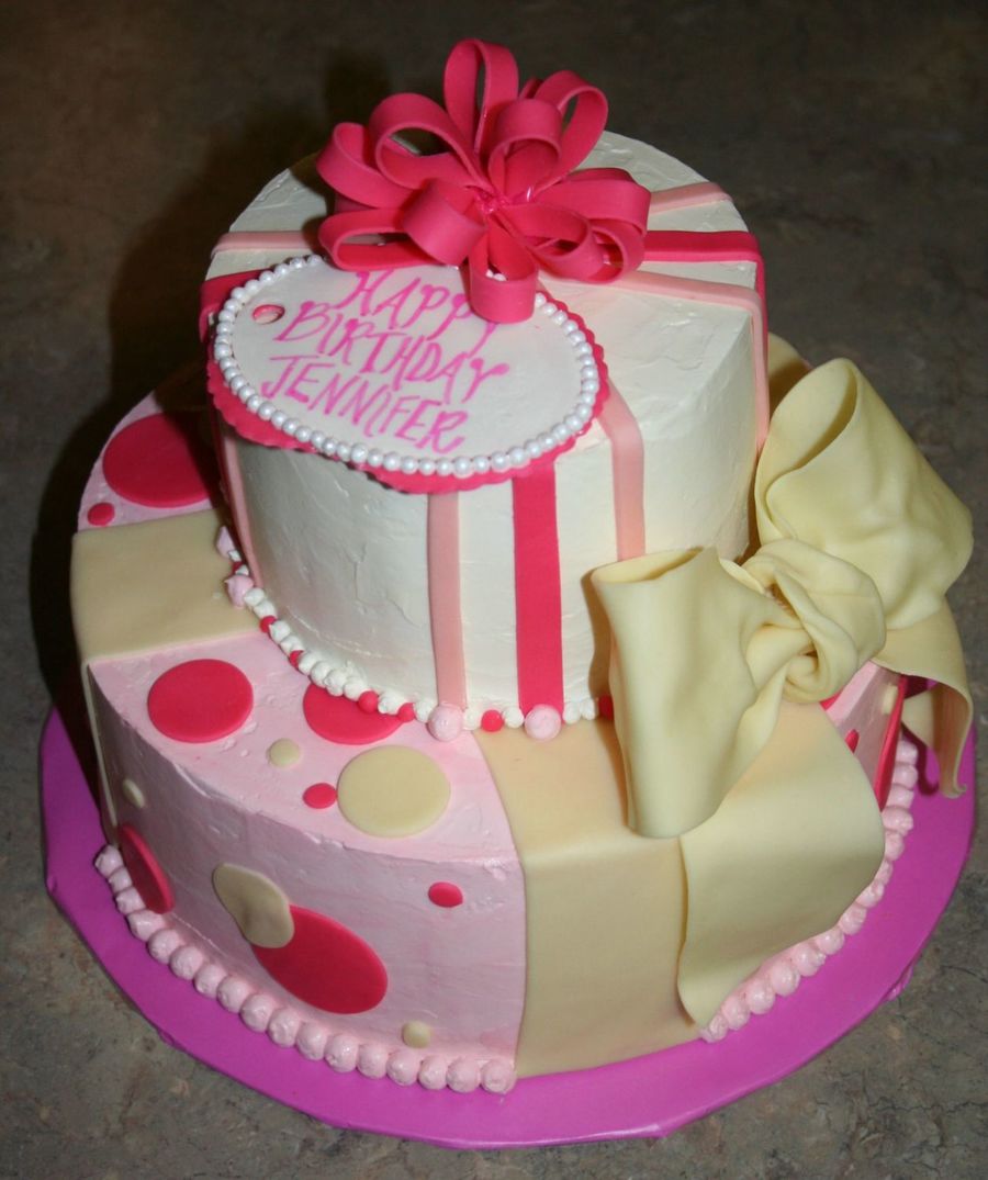 Jennifer's Birthday Cake - CakeCentral.com