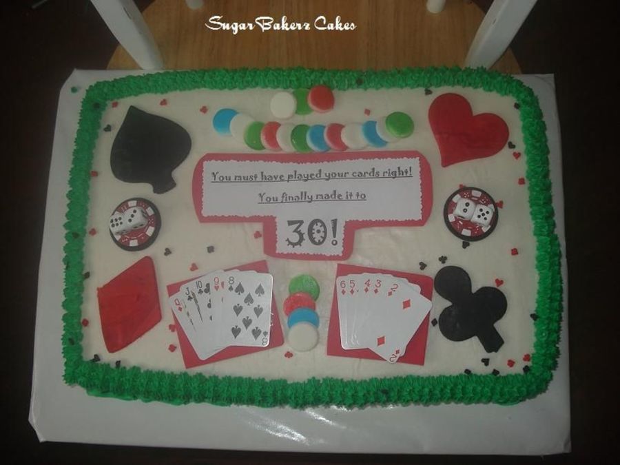 The Card Players Cake - CakeCentral.com