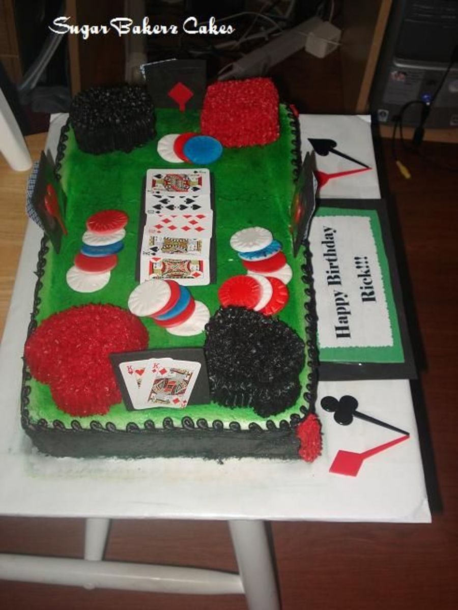 Texas Hold Em Side View - CakeCentral.com