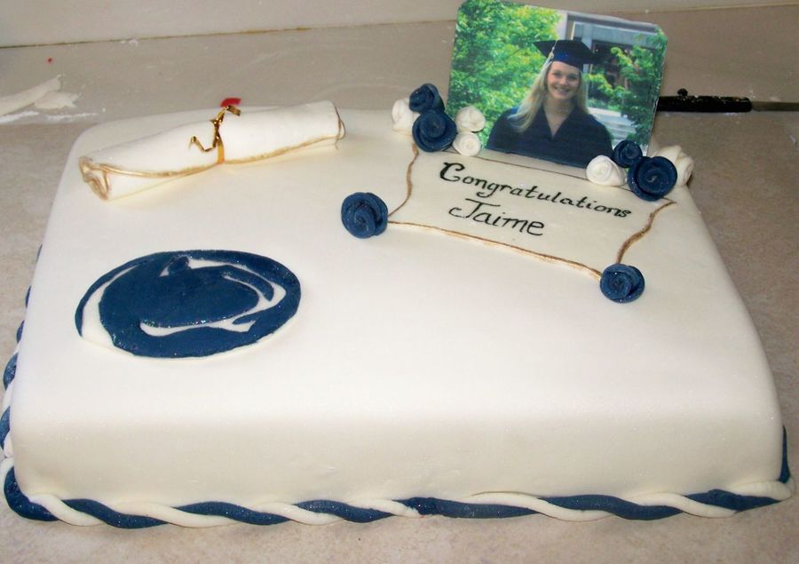 Penn State Graduation Cake - CakeCentral.com