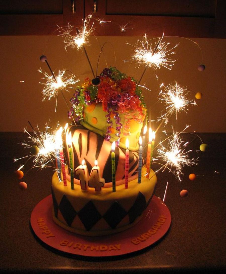 Fun And Funky Birthday Cake - CakeCentral.com