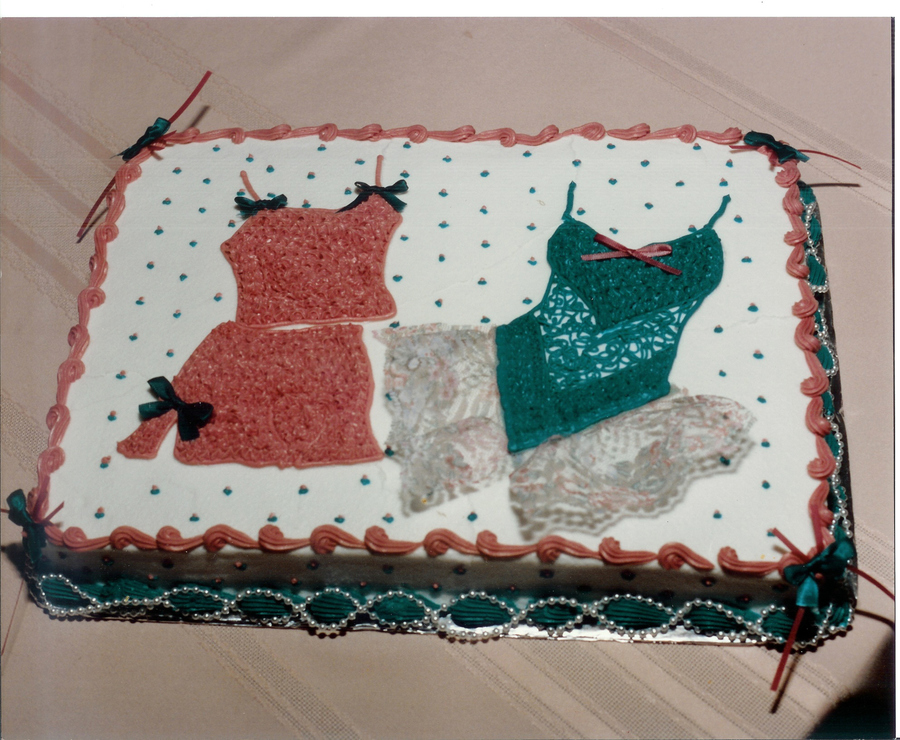 Lingerie Shower Cake - CakeCentral.com