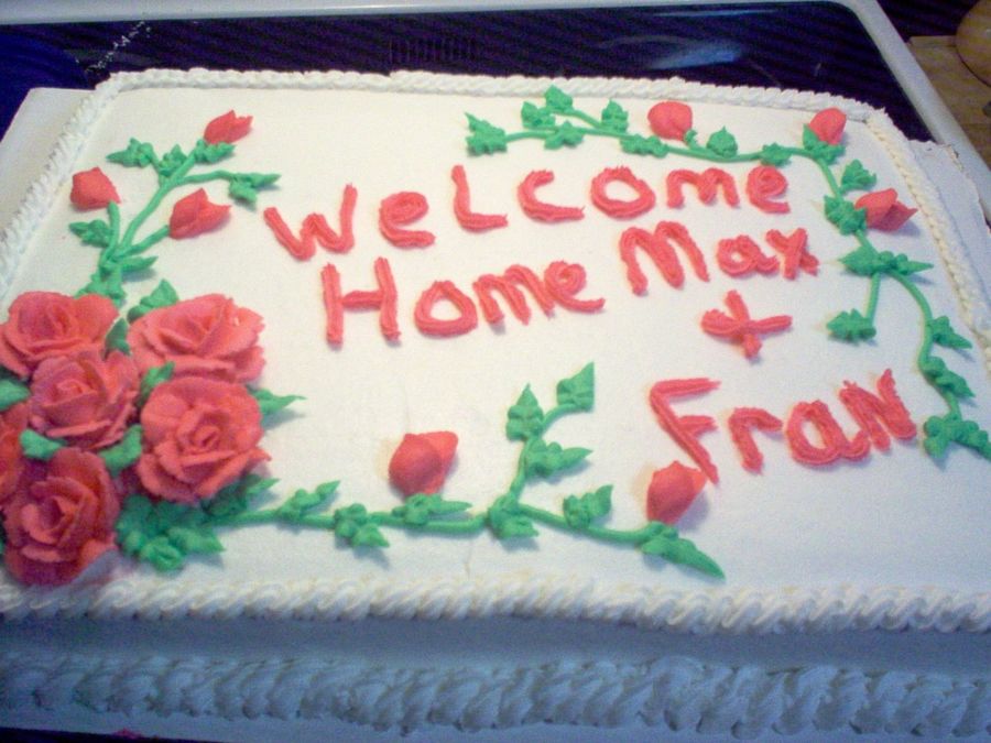 Welcome Home Cake - CakeCentral.com