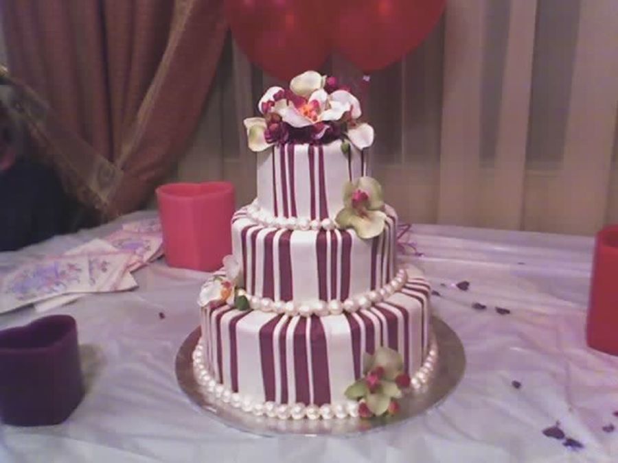 Modern Orchid Cake - CakeCentral.com