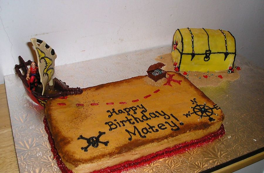 Treasure Map Cake - CakeCentral.com