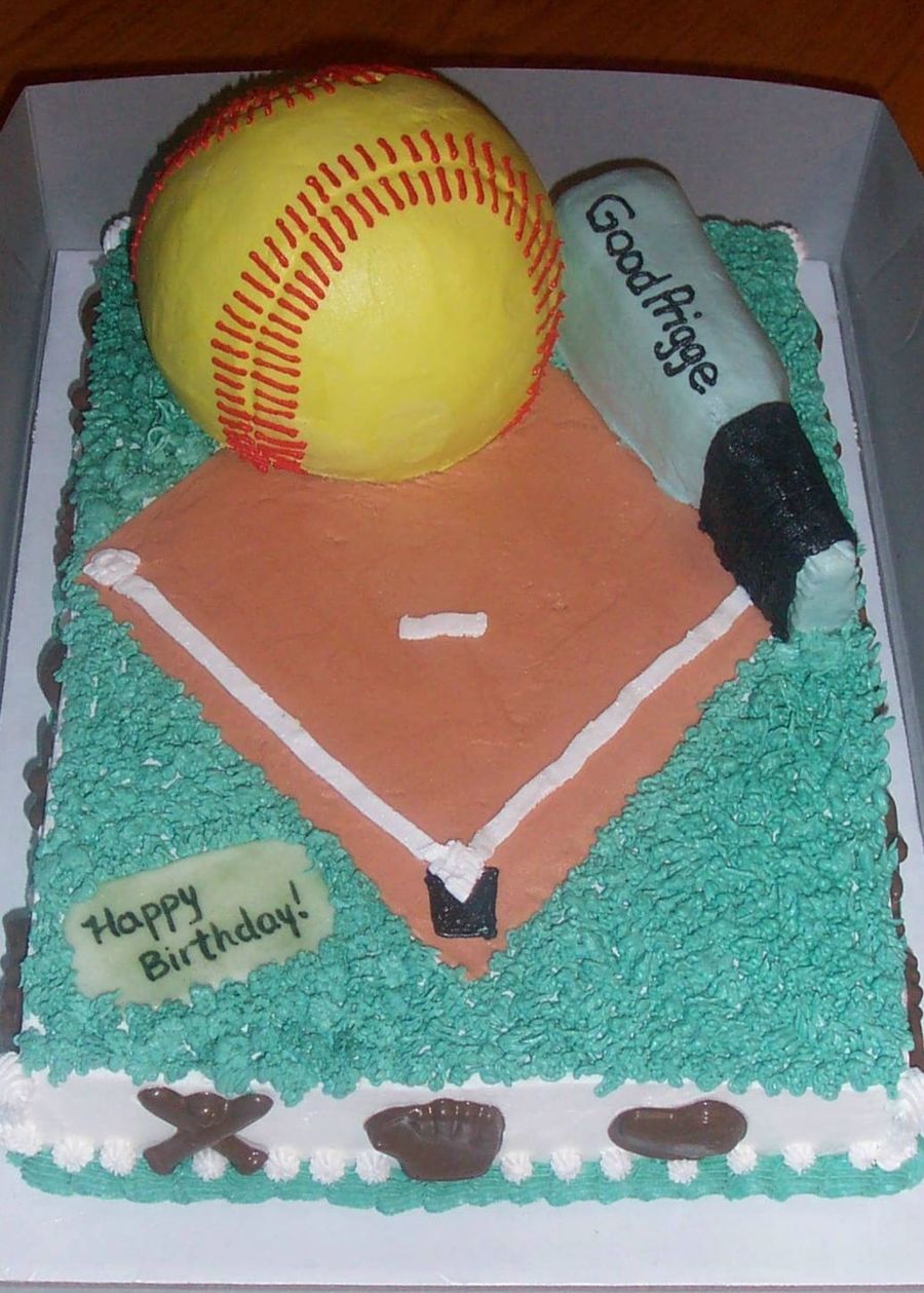 Mens Softball Birthday - CakeCentral.com