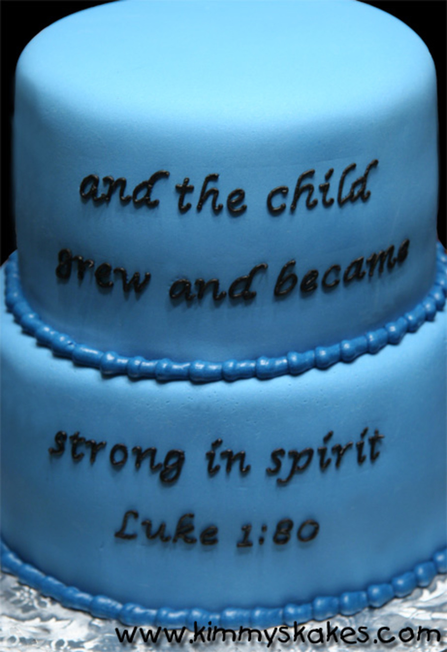 Bible Verse - CakeCentral.com