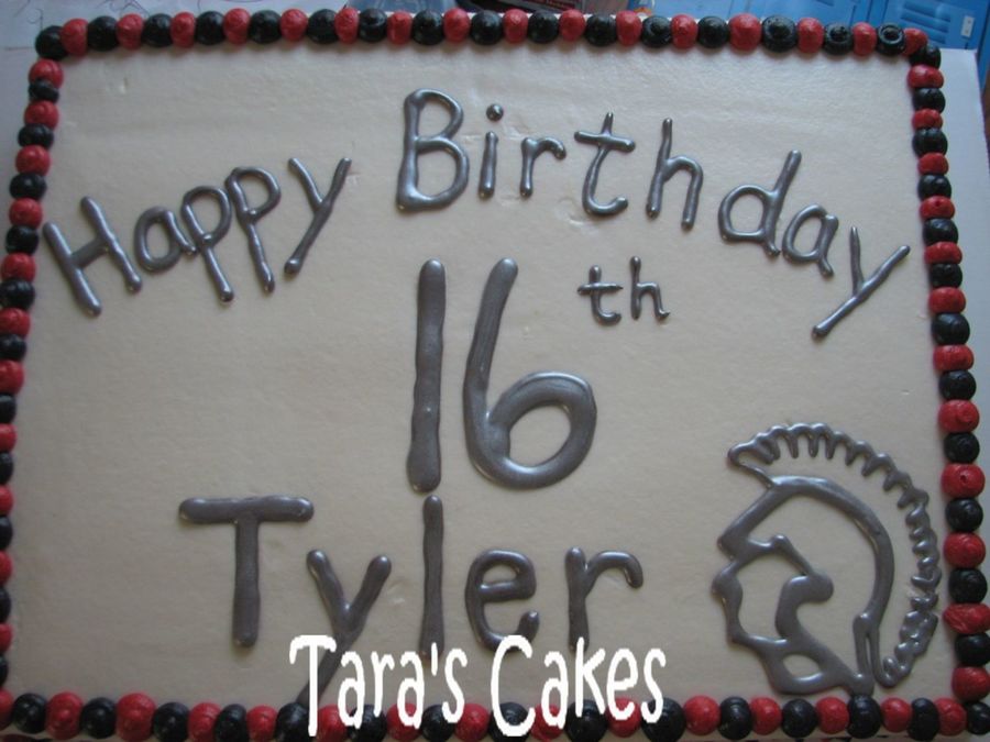 Trojan Theme Cake - CakeCentral.com