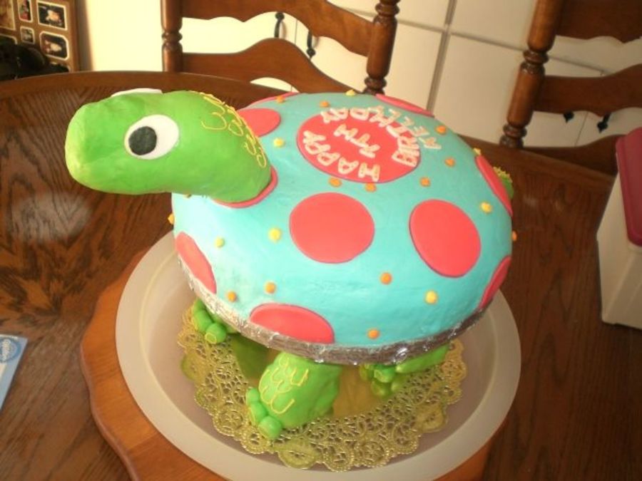 Turtle Birthday Cake - CakeCentral.com