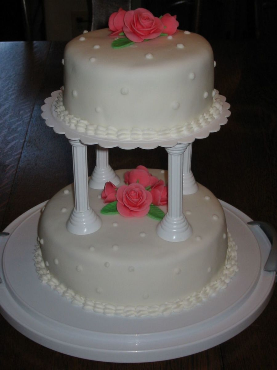 Wilton Class 3 Wedding Cake - CakeCentral.com