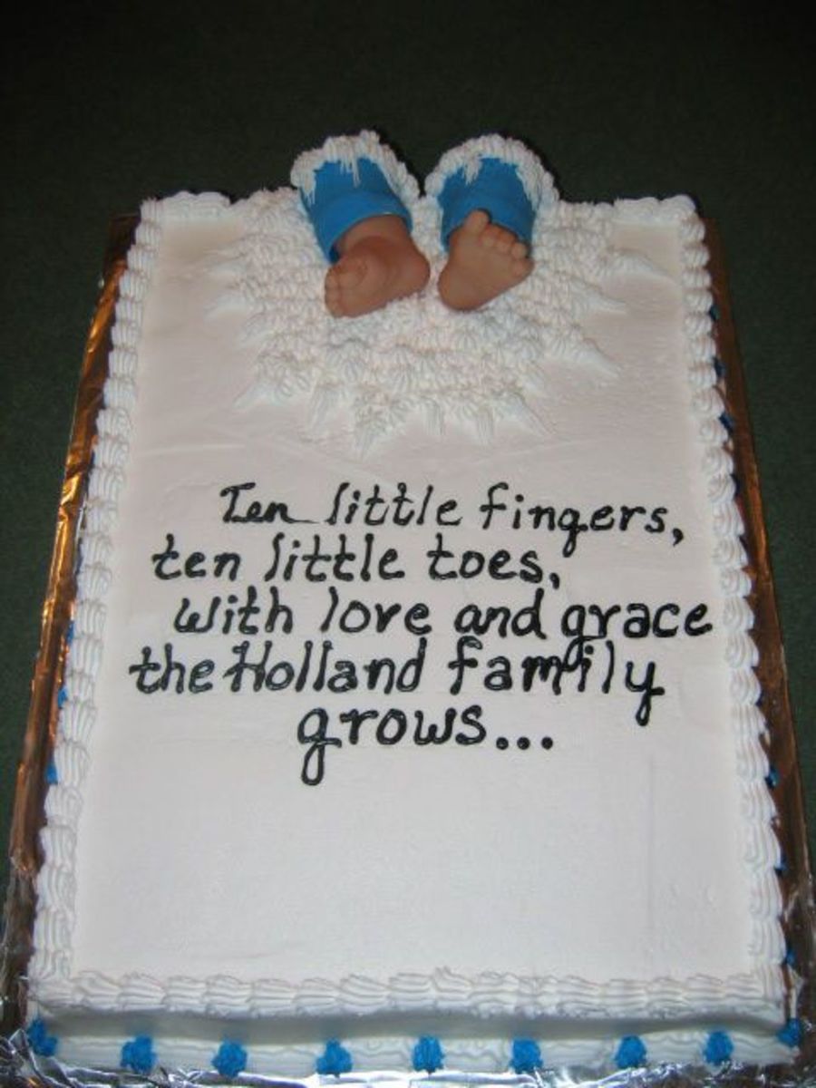 Baby Feet Cake - CakeCentral.com