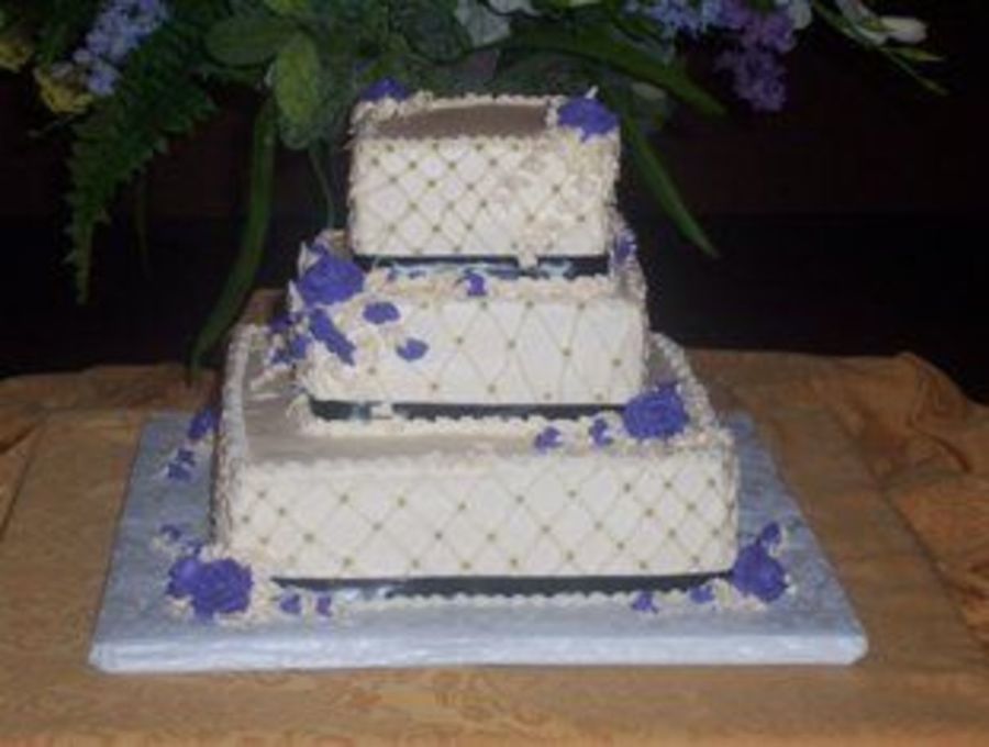 Square Wedding - CakeCentral.com