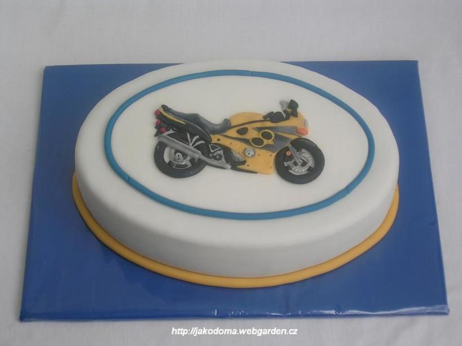 Yellow Motorcycle - CakeCentral.com