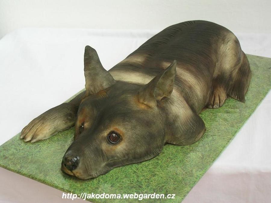 German Shepherd - Dark - CakeCentral.com