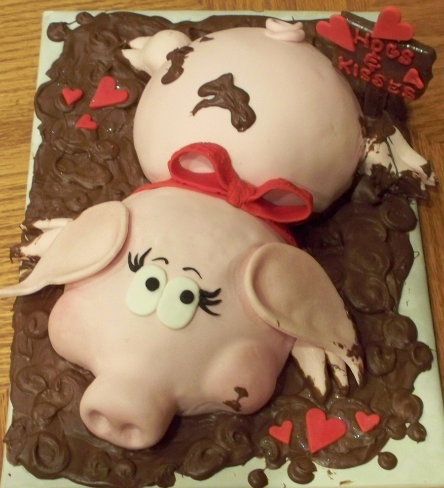 Hogs And Kisses - CakeCentral.com
