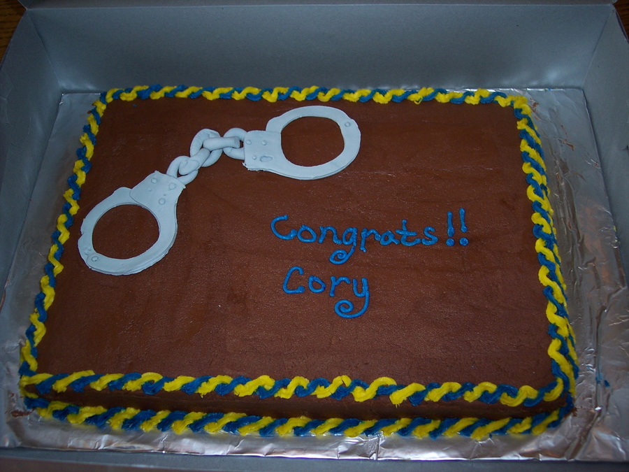 Law Enforcement Graduation Cake - CakeCentral.com
