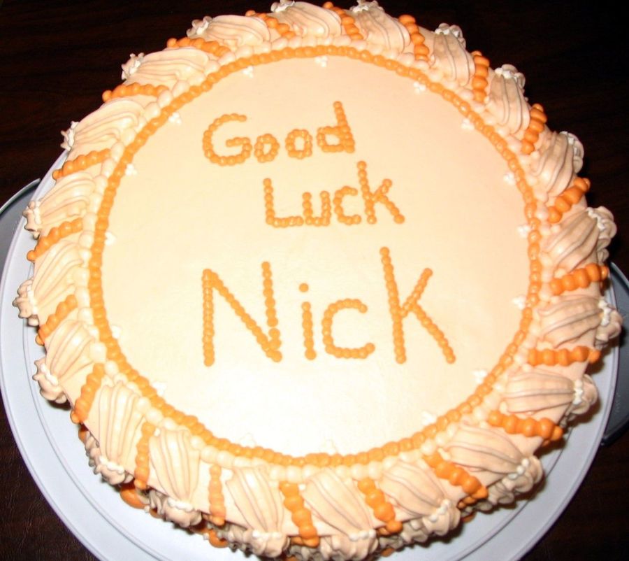 "masculine" Cake For Intern Returning To School - CakeCentral.com