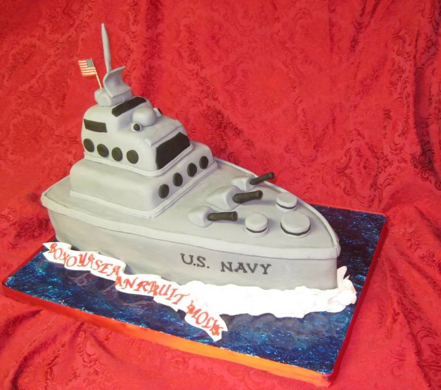Navy Ship - CakeCentral.com