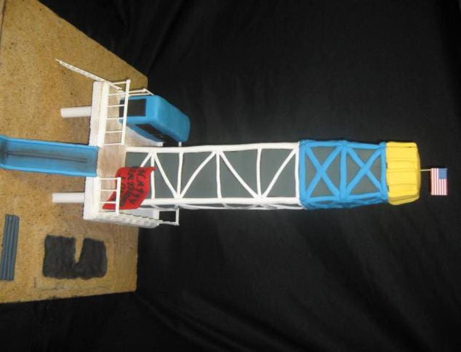 Oil Gas Rig Birthday Cake - CakeCentral.com
