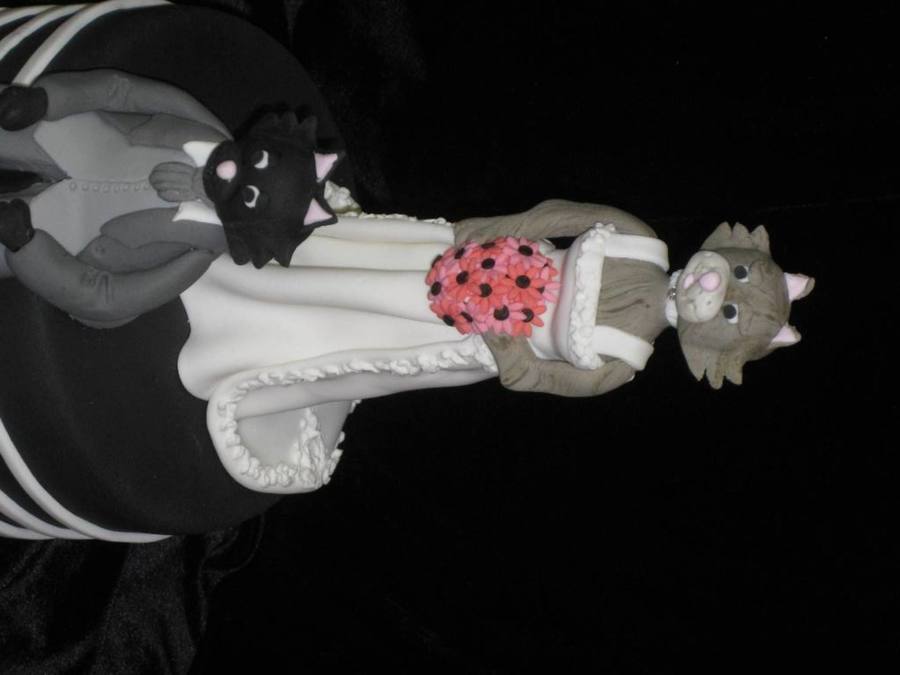 Cat Bride And Groom - CakeCentral.com
