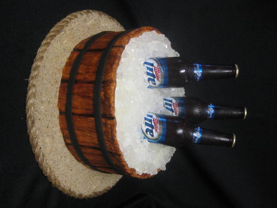 Miller Light Bucket - CakeCentral.com