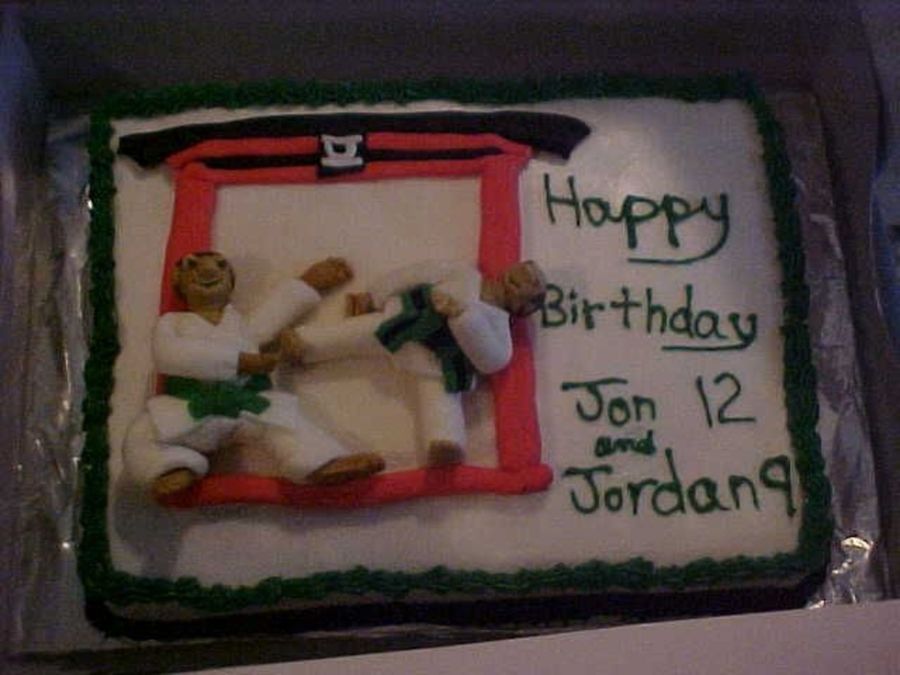 Karate Guy Birthday Cake - CakeCentral.com