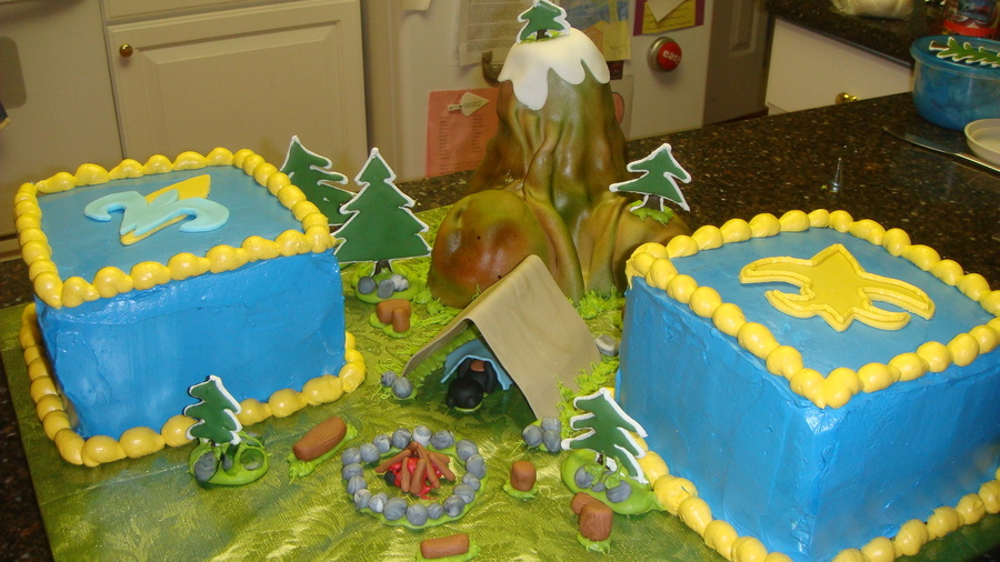 Cub Scout - Boy Scout Crossover Cake - CakeCentral.com