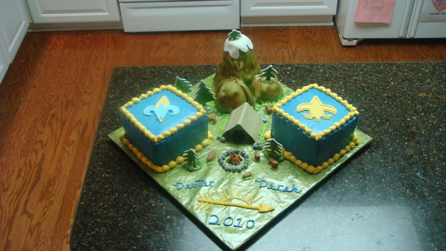 Cub Scout - Boy Scout Crossover Cake - CakeCentral.com