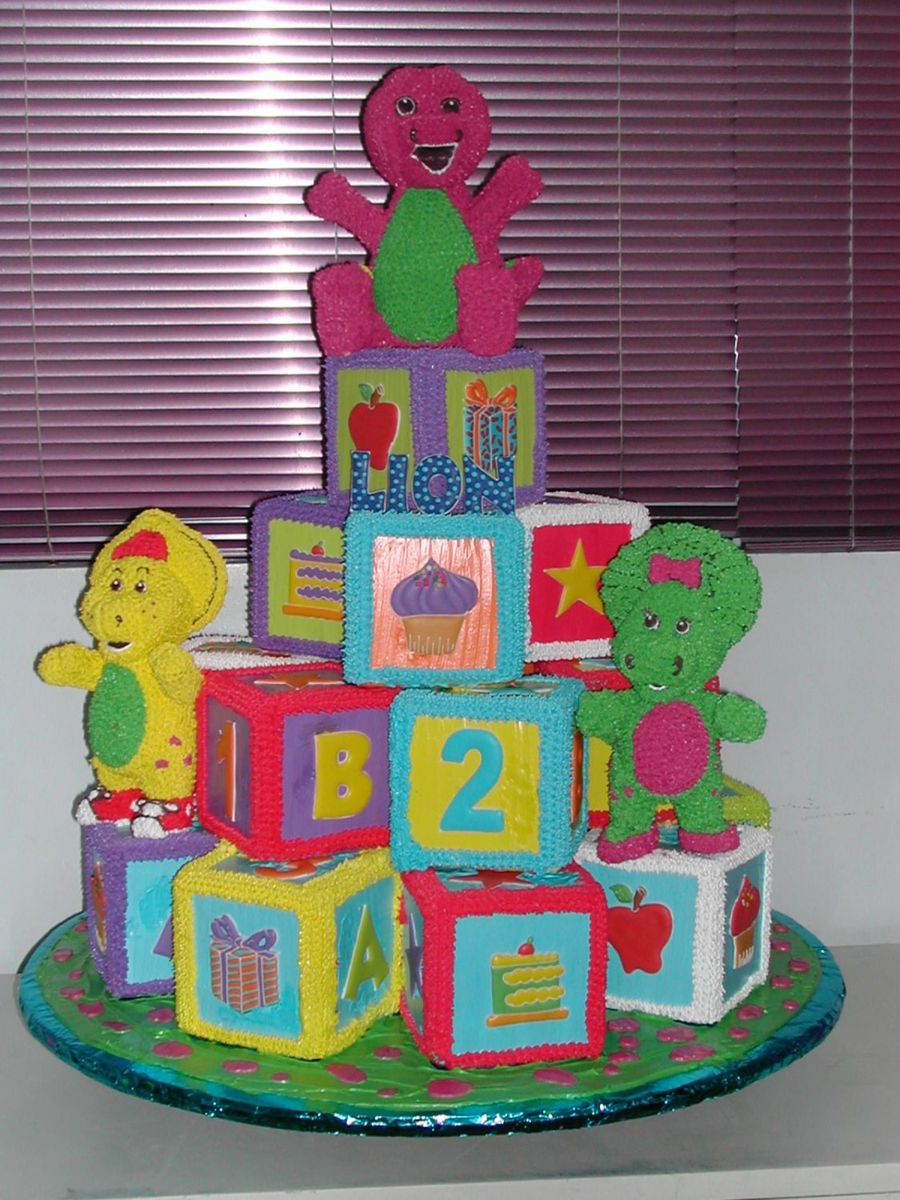 Barney Cake - CakeCentral.com
