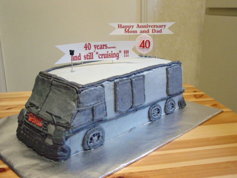 Gmc 1970's Rv Motorhome - CakeCentral.com
