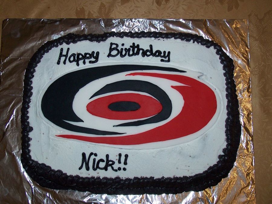Carolina Hurricanes Sheet Cake - CakeCentral.com