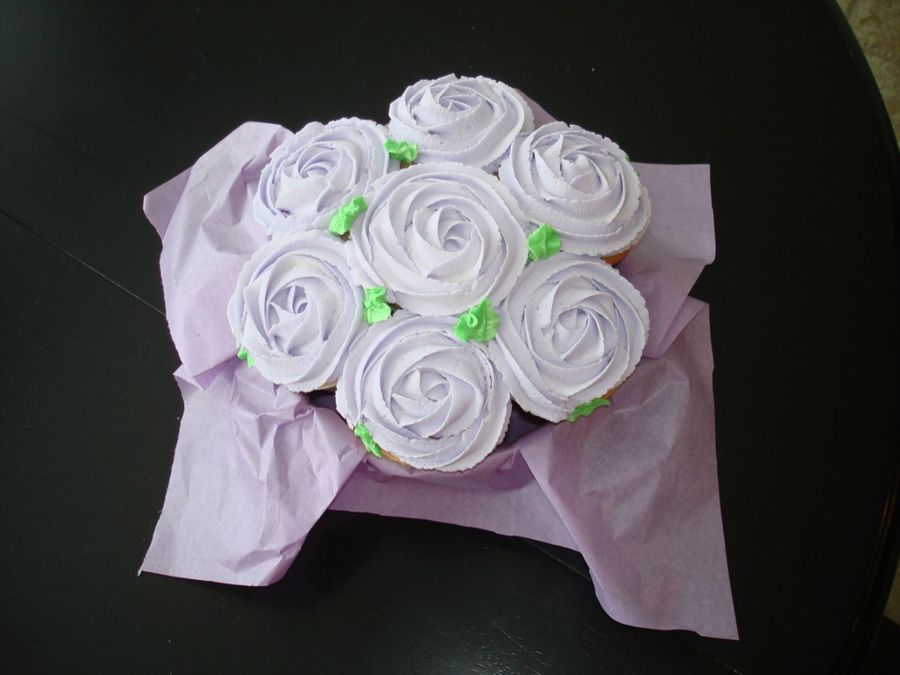 Lavender Cupcake Bouquet - CakeCentral.com