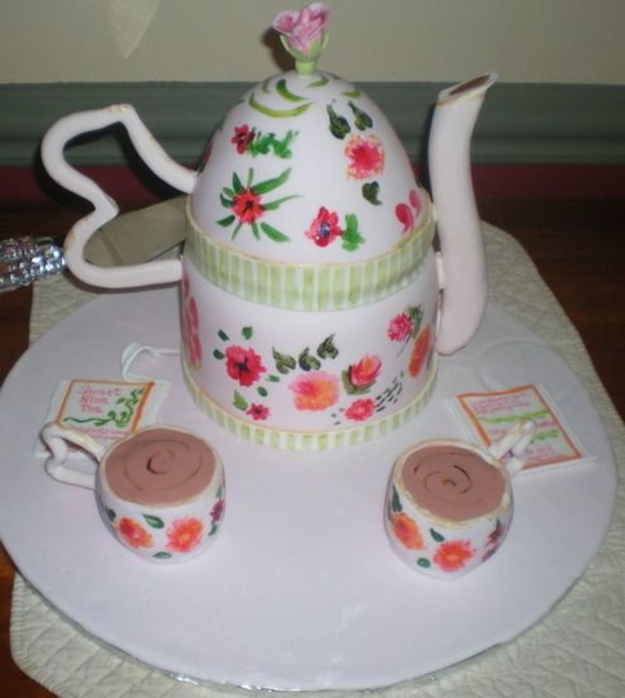 Teapot And Teacups - CakeCentral.com