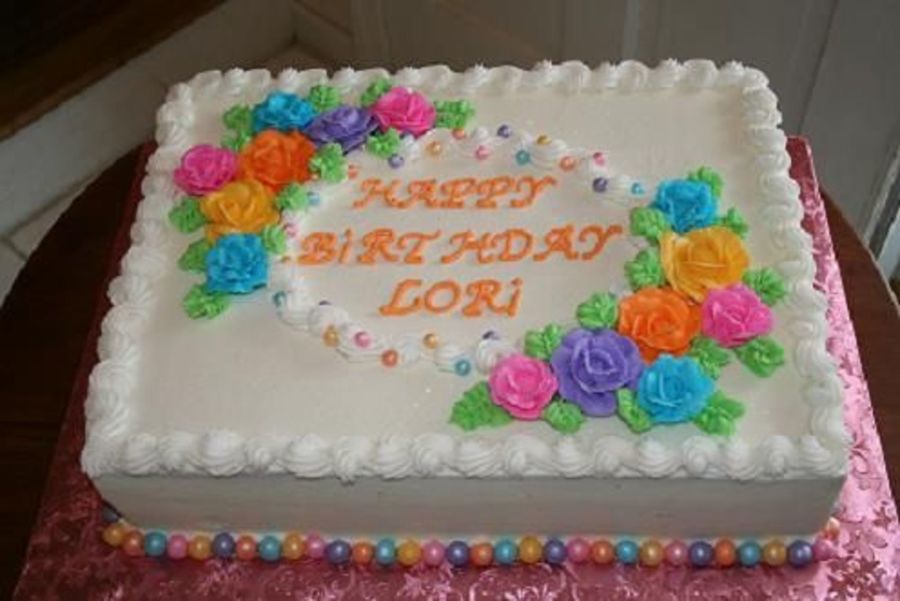 Lori's Birthday Cake - CakeCentral.com