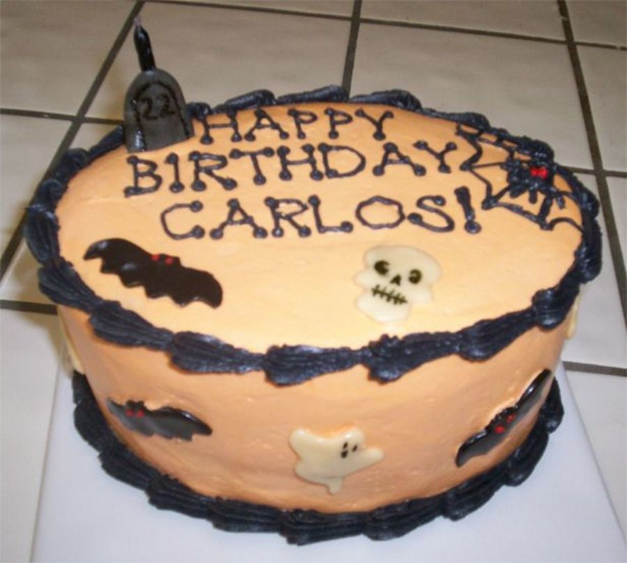 Spooky Birthday Cake - CakeCentral.com