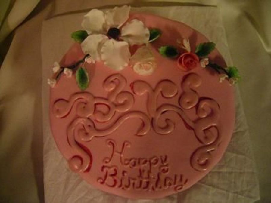 Basic Pink Cake. - CakeCentral.com