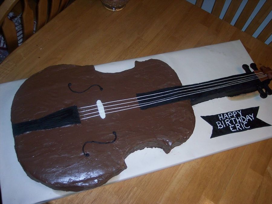 Cello Birthday Cake - CakeCentral.com