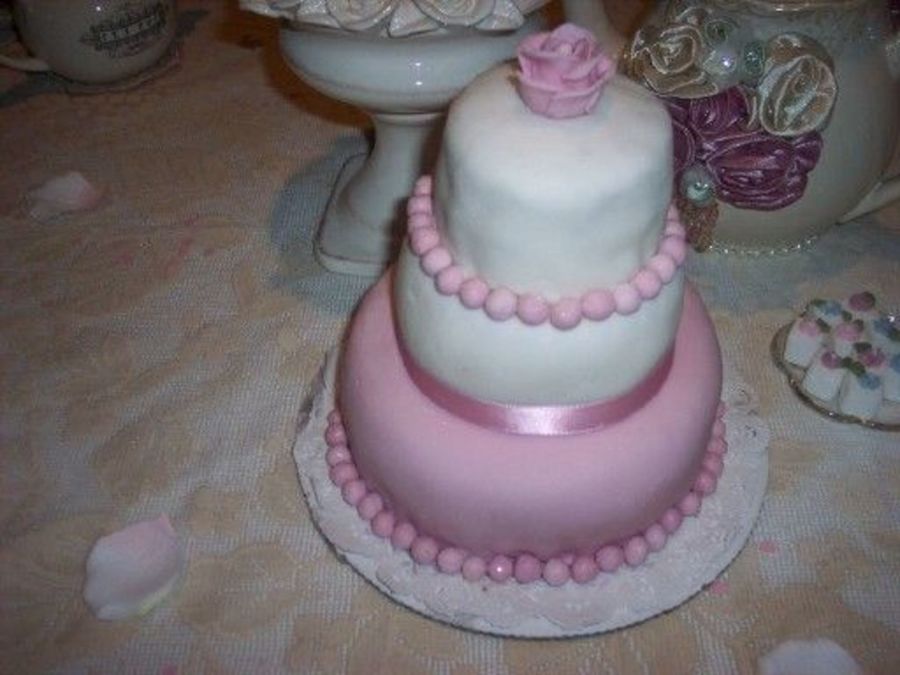 Pink Mini Cake - CakeCentral.com