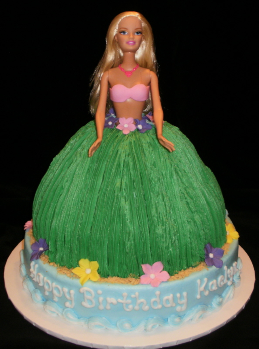 Hula Barbie - CakeCentral.com