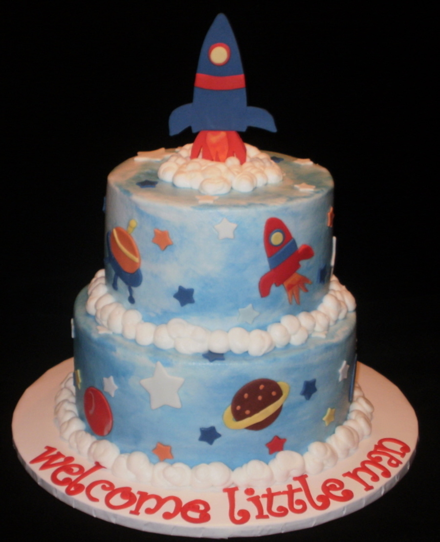 Rocket Baby Shower - CakeCentral.com