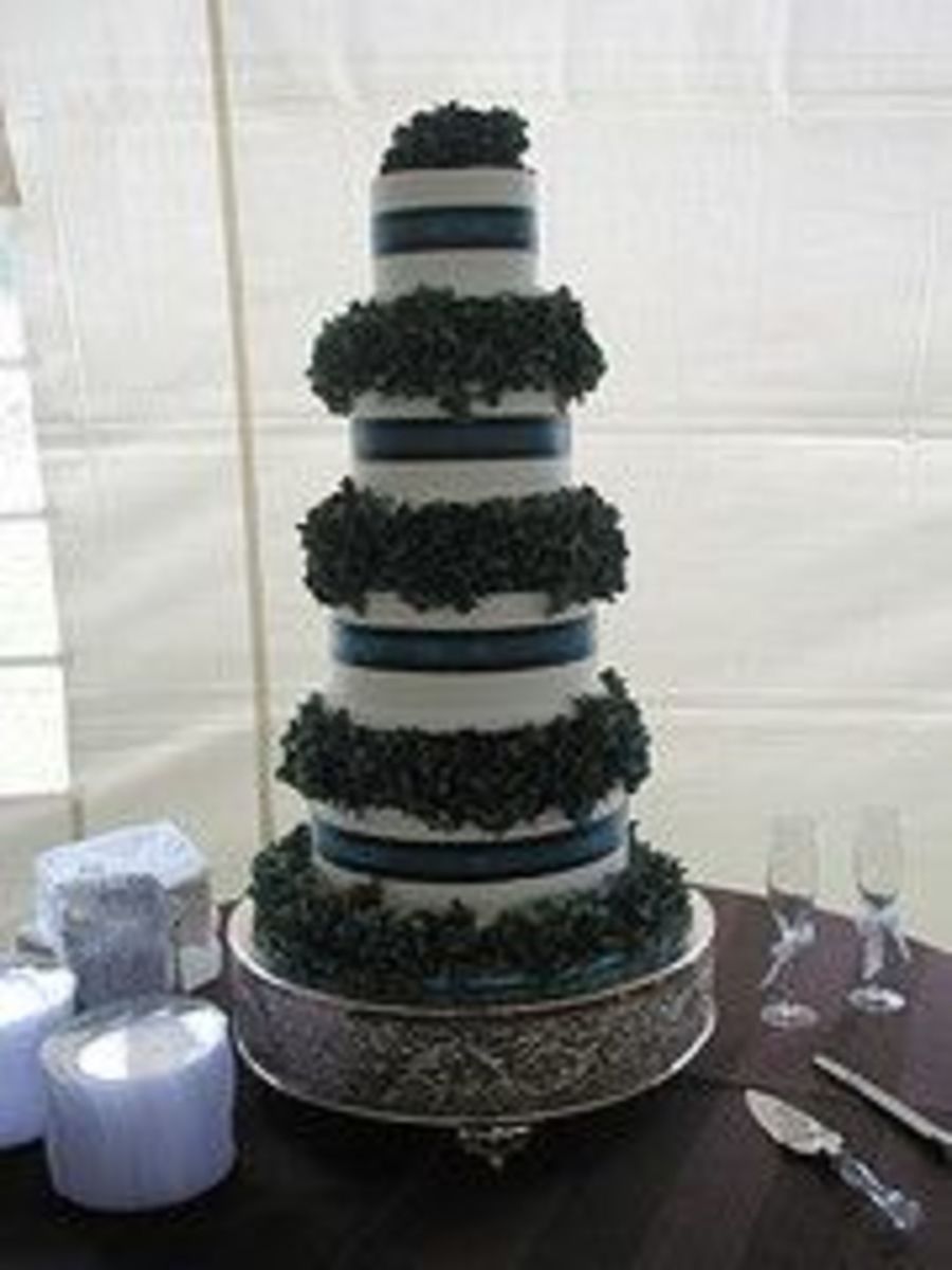 Spearman/saxon Wedding Cake - CakeCentral.com