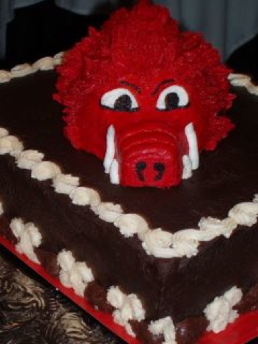 Razorback Groom's Cake - CakeCentral.com